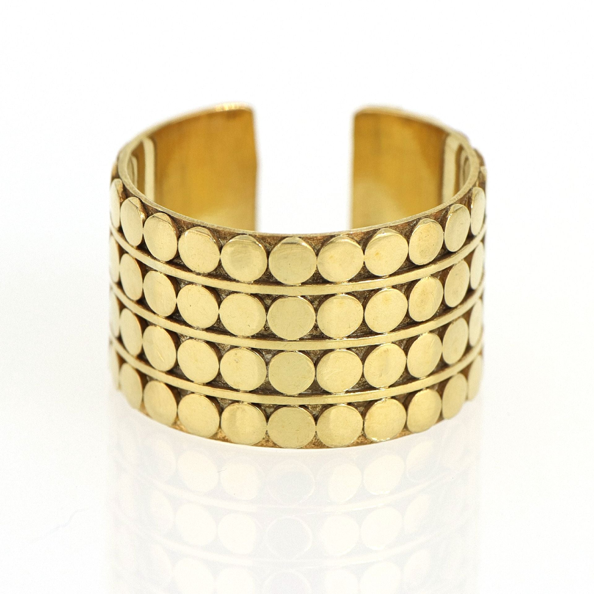 Bali gold band ring – Naná Aristova Jewels